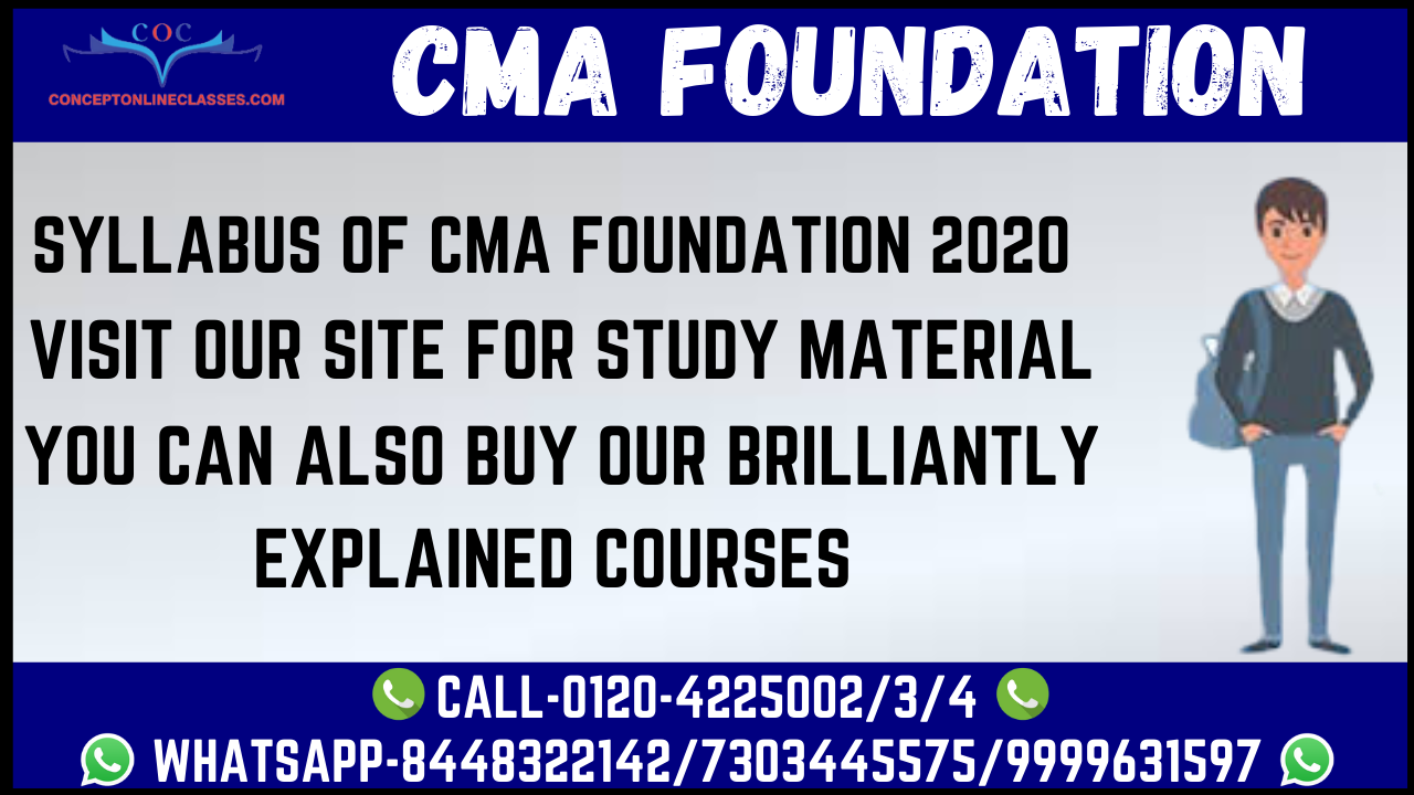 CMA Foundation Syllabus | COC Education
